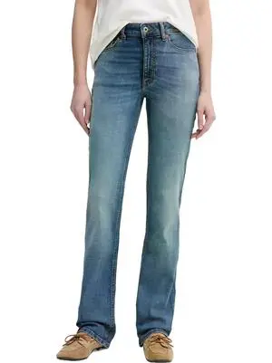 BENETTON Faded Bootcut Jeans - Blue