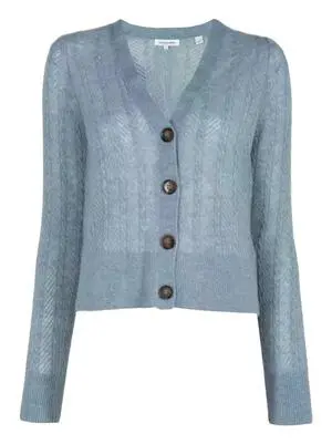 VERONICA BEARD Solene Cable-knit Cardigan