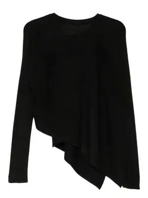 Y’S Asymmetric-hem Cardigan
