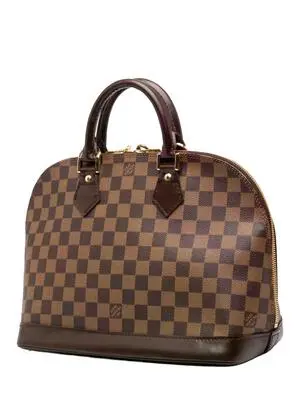 LOUIS VUITTON 2004 Damier Ebene Alma Pm Handbag - Brown
