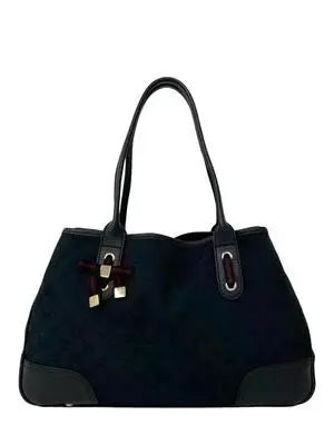 Gucci 2000-2015 Gg Canvas Princy Tote Bag - Black