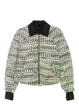 MARBELL Kirsten Tweed Puffer Jacket - Neutrals