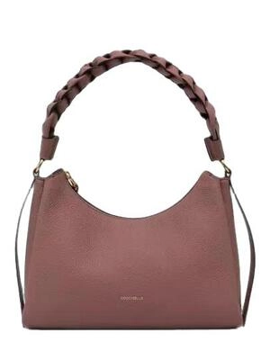 COCCINELLE Small Boheme Braided-handle Tote Bag - Pink