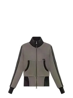 Adidas X Avavav Logo-embroidered Zip-up Sweatshirt - Grey