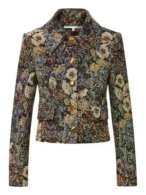 VERONICA BEARD Wilde Floral-tapestry Fitted Jacket