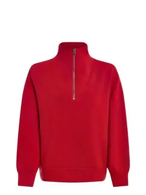 Varley Hawley Half-zip Sweatshirt Red