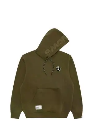 AAPE BY *A BATHING APE Logo-patch Hoodie - Green
