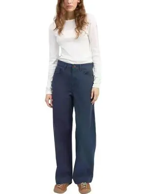 SKALL STUDIO Wesley Straight-leg Trousers - Blue