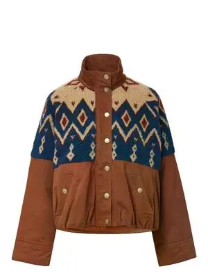 VERONICA BEARD Knoll Geometric-pattern Jacket