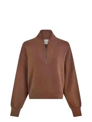 Varley Davidson Quarter-zip Sweatshirt Brown