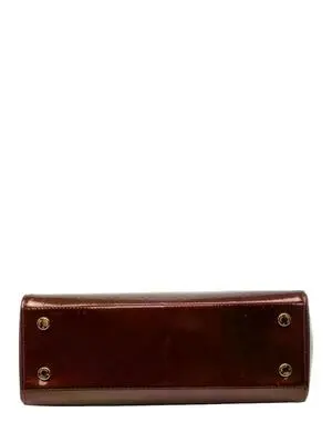 LOUIS VUITTON 2010 Monogram Vernis Brea Mm Satchel - Red