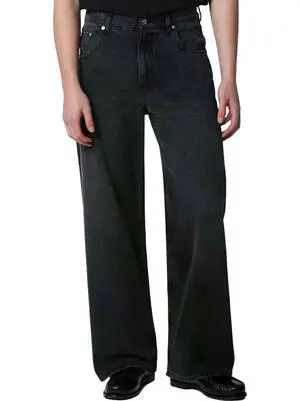 Séfr Relaxed-cut Washed Jeans - Black
