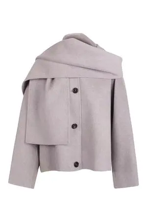 MAX MARA Scarf-detail Button-up Jacket