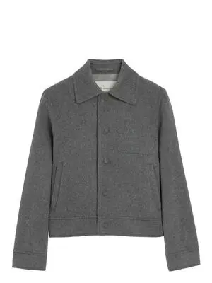 AMI Button-down Wool And Cashmere Jacket