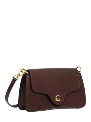 COCCINELLE Mini C-me Logo-plaque Shoulder Bag - Red