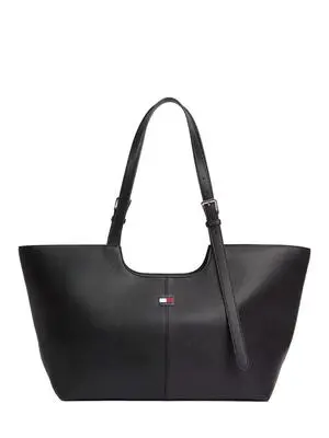 Tommy Hilfiger Logo-plaque Shoulder Bag - Black