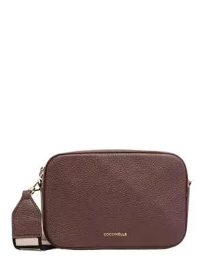 COCCINELLE Grained Leather Shoulder Bag