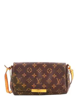 LOUIS VUITTON Favorite Handbag Monogram Canvas Pm Clutch Bag - Brown