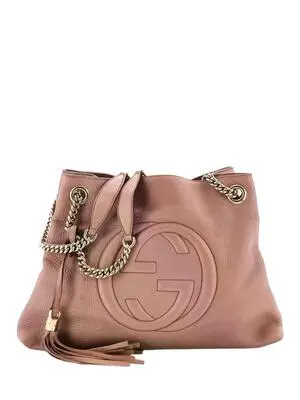 Gucci Soho Chain Strap Leather Medium Shoulder Bag - Neutrals