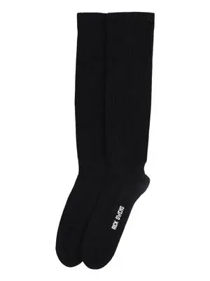 Rick Owens Calzini Con Logo - Black