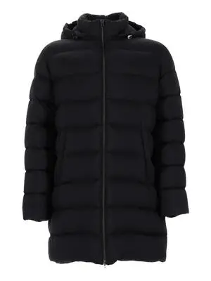 Herno Cappotto Imbottito Con Cappuccio - Black