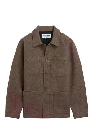 SEBAGO Herringbone-pattern Wool Jacket - Brown