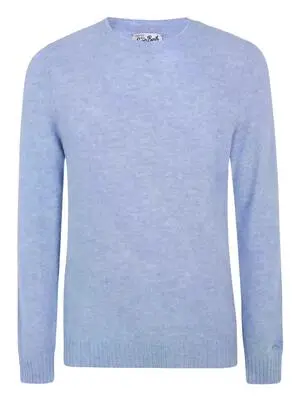 MC2 SAINT BARTH Light- Regent Alpaca-blend Crew-neck Sweater - Blue