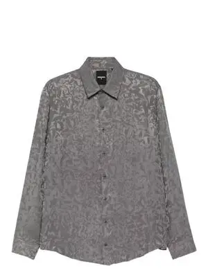 PATRIZIA PEPE Jacquard-patterned Long-sleeve Shirt