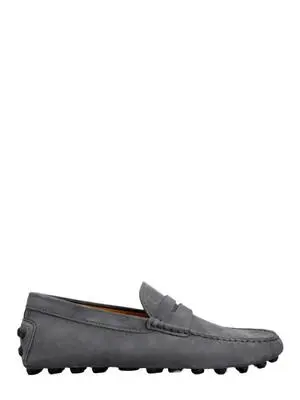 TOD'S Gommino Bubble Loafers In Suede - Grey