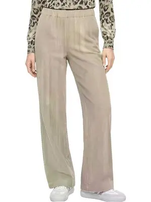 BETTY BARCLAY Corduroy Straight-leg Trousers - Neutrals