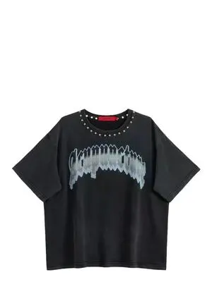 ACUPUNCTURE 1993 Punker Tee Logo-print T-shirt - Black