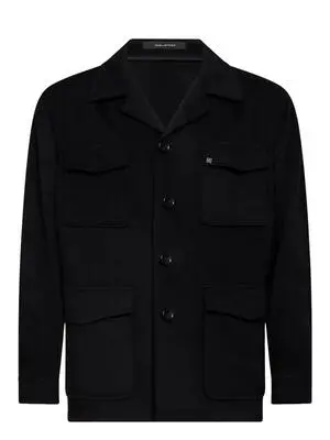 Tagliatore Milton Patch-pocket Single-breasted Jacket Black