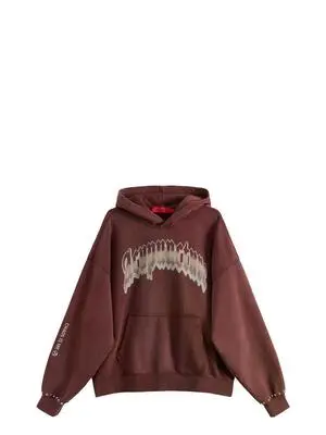ACUPUNCTURE 1993 Graphic-print Hoodie Brown