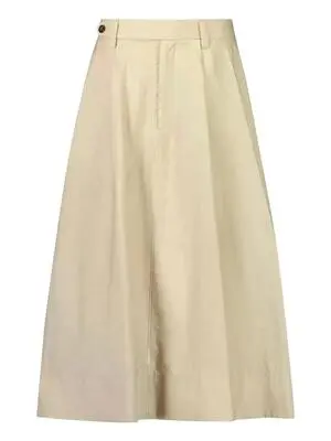 BRUNELLO CUCINELLI Pleated A-line Midi Skirt