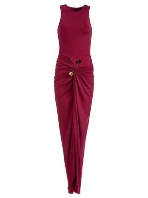 Silvia Tcherassi Leni Draped-detail Midi Dress - Red