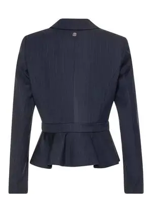 FRACOMINA Pinstripe Peplum Blazer
