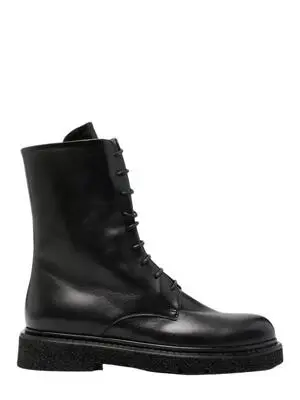 GUGLIELMO ROTTA Koby Lace-up Leather Boots - Black