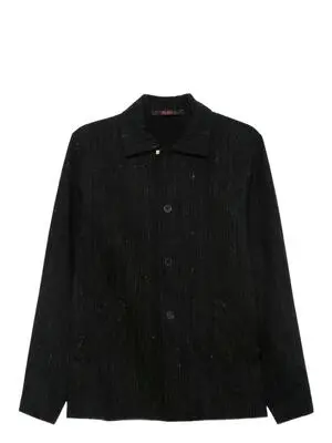 MA+ Pinstripe-pattern Button-up Jacket