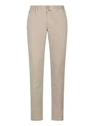 JACOB COHЁN Logo-patch Trousers - Neutrals
