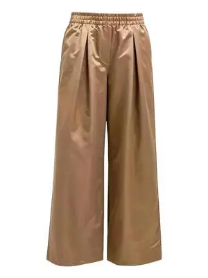 Brunello Cucinelli Pleated Palazzo Pants - Brown