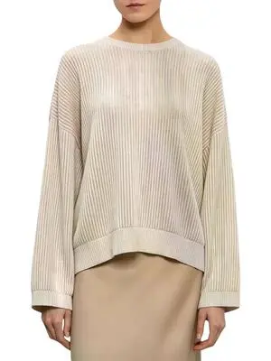 BRUNELLO CUCINELLI Ribbed-knit Dropped-shoulder Sweater
