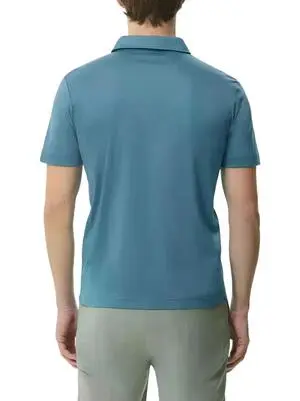 VALENZA Zip-collar Polo Shirt - Blue
