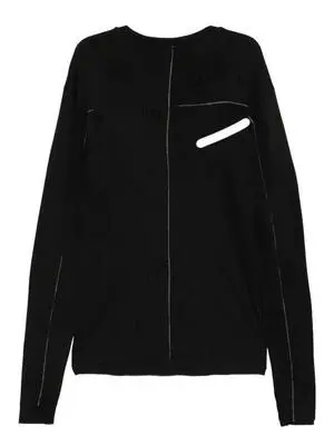 THOM KROM Distressed Layer T-shirt - Black