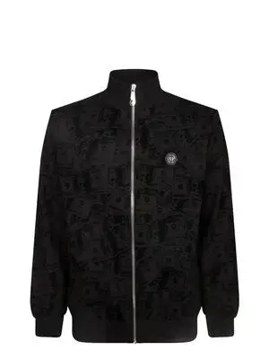 Philipp Plein Tracksuit Jacket All-over Dollar - Black