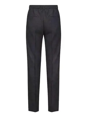 Tagliatore Drawstring Pleated Trousers - Grey
