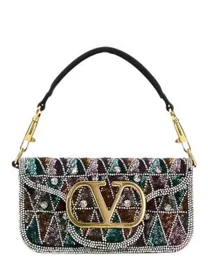 VALENTINO Locò Small Embroidered Shoulder Bag