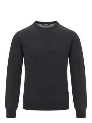 K-WAY Crew-neck Knitted Sweater - Grey