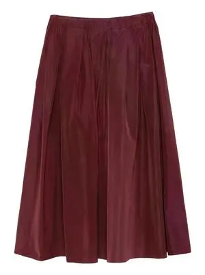 MAX MARA Pleated A-line Maxi Skirt