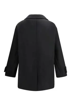 AMI Paris Double-breasted Coat - Black