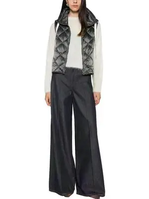 Max Mara The Cube Quilted Gilet Grey